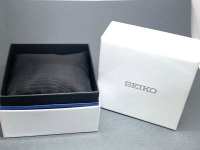 Seiko Watch Box Presentation White Blue Cardboard Display Gift Empty | eBay