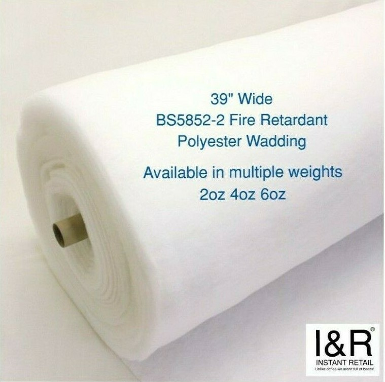 Polyester Wadding 39" Wide Available in 2oz 4oz 6oz Quilting Batting ...