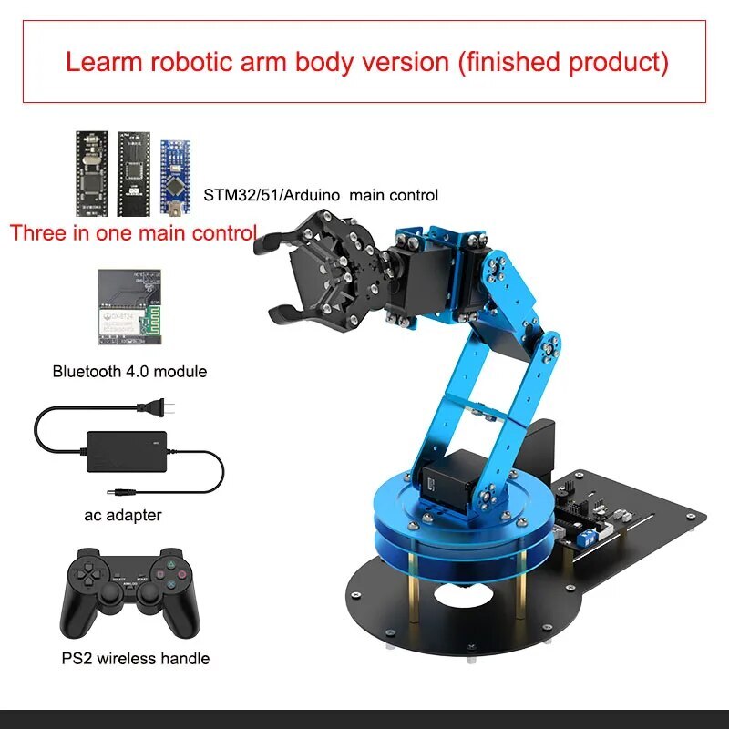 Robotic Arm Robot Manipulator Metal Alloy Mechanical Arm Clamp Claw Kit ...