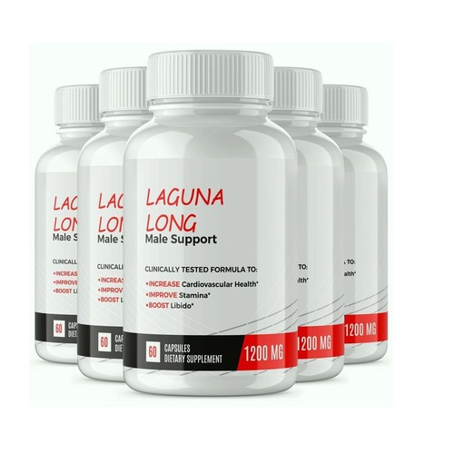 (5 Pack) Laguna Long Male Support Capsules, LagunaLong Power ...