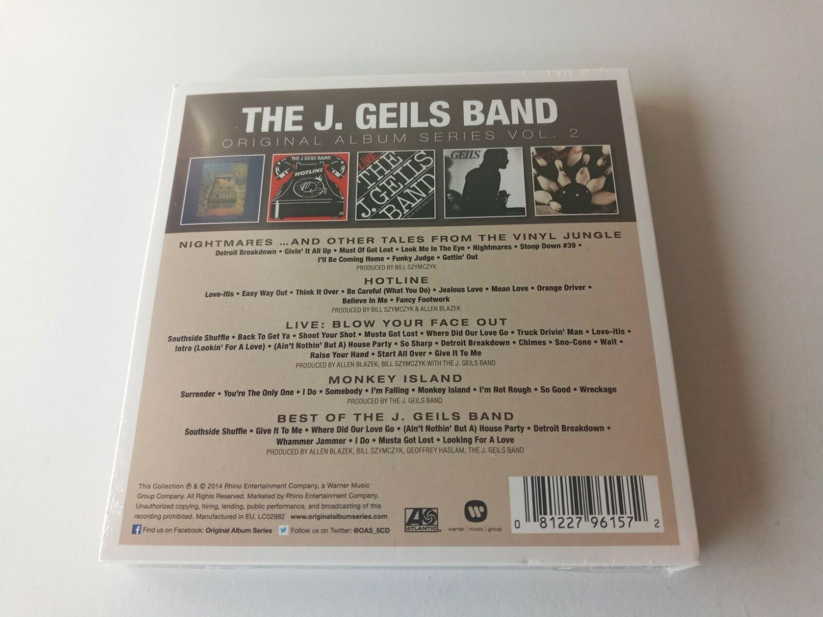 Original Album Series, Vol. 2 by J. Geils Band (CD, 2014) for sale ...
