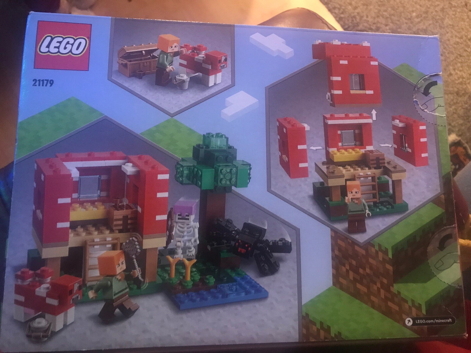 LEGO Minecraft: The Mushroom House (21179) 673419358507 | eBay
