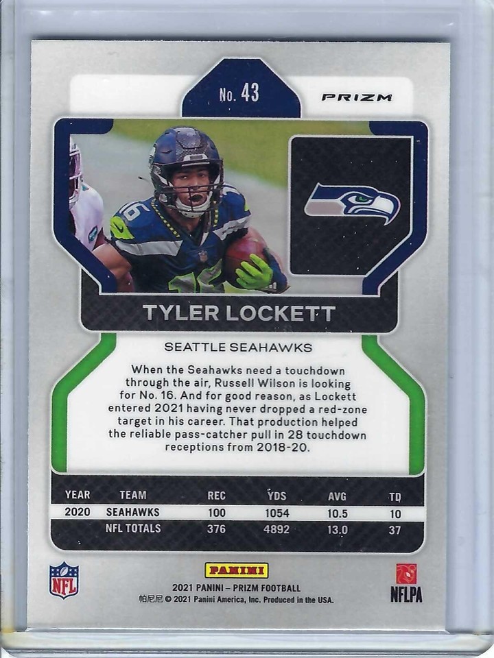 2021 PANINI PRIZM TYLER LOCKETT SILVER PRIZM CARD # 43 | eBay