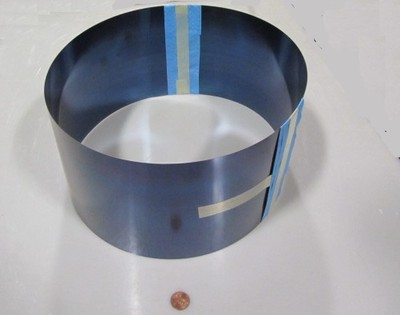 1095 Hard Blue Tempered Spring Steel Shim .004" Thick x 6.00" Wide x ...