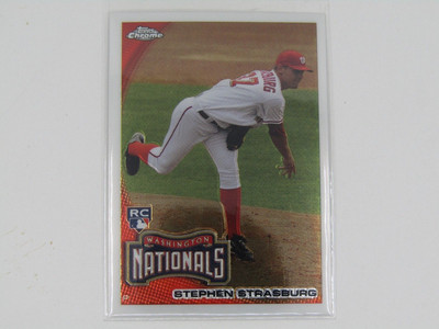 STEPHEN STRASBURG 2010 TOPPS CHROME ROOKIE RC!- NATIONALS!! | eBay