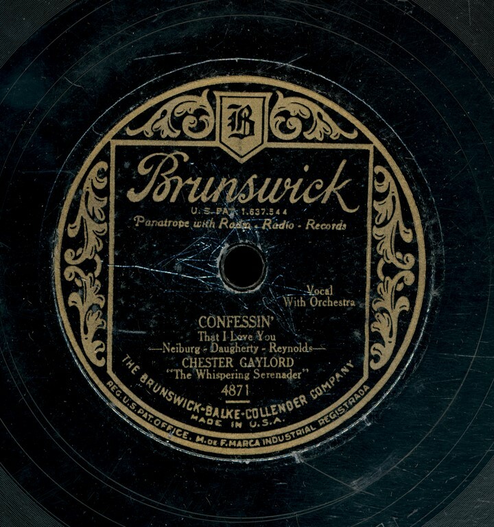 78tk-male vocal-BRUNSWICK 4871-Chester Gaylord | eBay