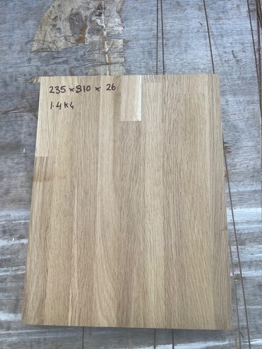 Solid Oak Worktop Off cut - 235 x 310 x 26mm - Wood -Timber | eBay UK