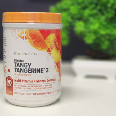 Youngevity Dr. Wallach Beyond Tangy Tangerine 2.0 Powder (1.05 LB ...