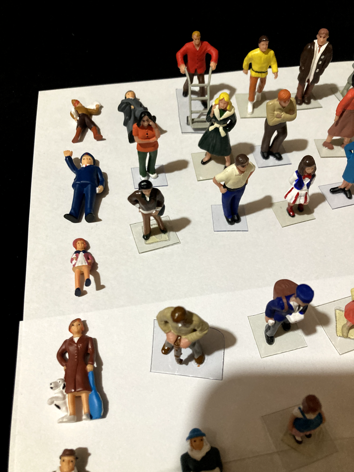 Lot 23 ARTTISTA O Scale Model Train People Pewter Figures & 48 Plastic ...