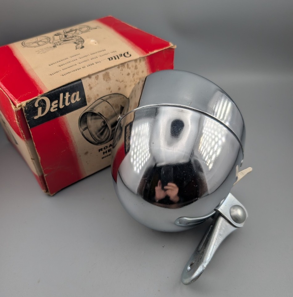 Vintage SCHWINN DELTA Road Liter Bicycle Head Light 1960's Bike NOS in ...