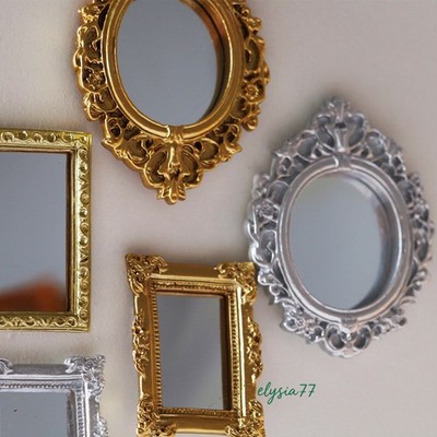 5PC DollHouse Accessories Miniatures Mirror Furniture European Frame 1: ...