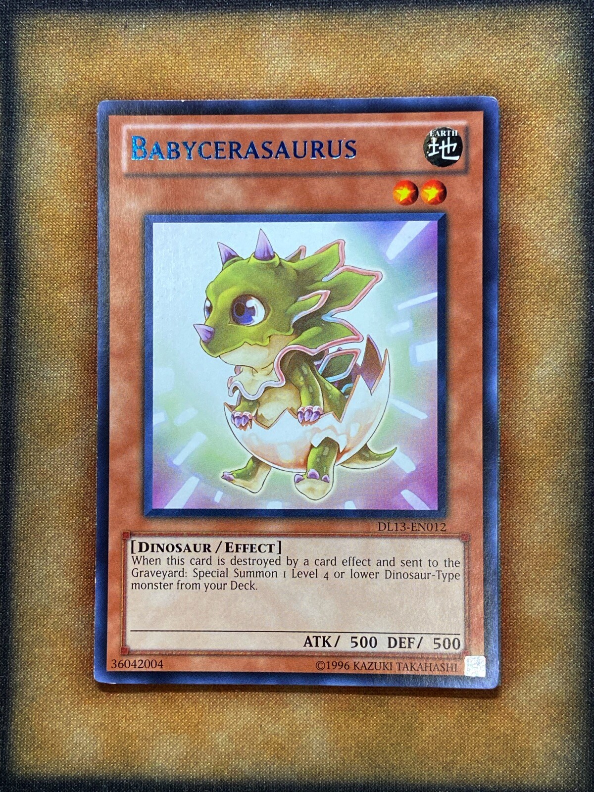 Yugioh Babycerasaurus DL13-EN012 Duelist League Rare LP BLUE | eBay