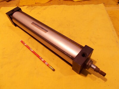 AIR CYLINDER pneumatic ram MEAD CHICAGO USA 2" cyl x 11 3/4" stroke ...