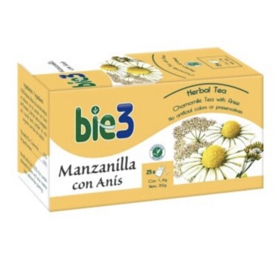 Bio3 Bie3 Chamomile Tea With Anise 25 Bags.No Artificial Colors Or ...
