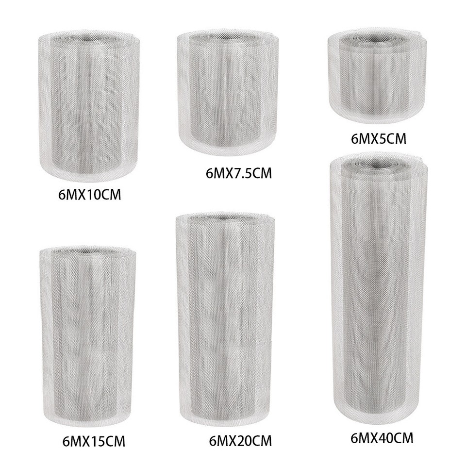 3/6M Stainless Steel Rat Mesh Rodent Proofing Woven Fine Wire Metal ...