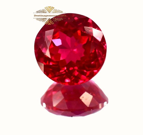 Certified Natural Burmese Red Ruby 13.15 Ct Flawless Round Shape Loose ...