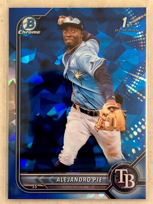 2022 1st Bowman Chrome Alejandro Pie Sapphire #BCP-99 Prospect Tampa ...