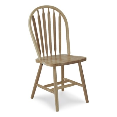 Windsor Solid Wood Arrowback Chair in Natural | eBay