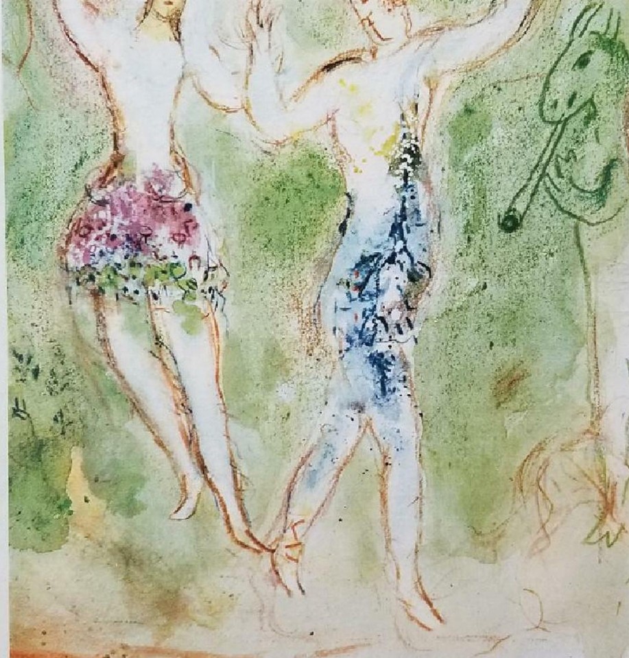Marc Chagall Dance of Daphnis and Chloe Mounted Offset Lithograph 1969 ...