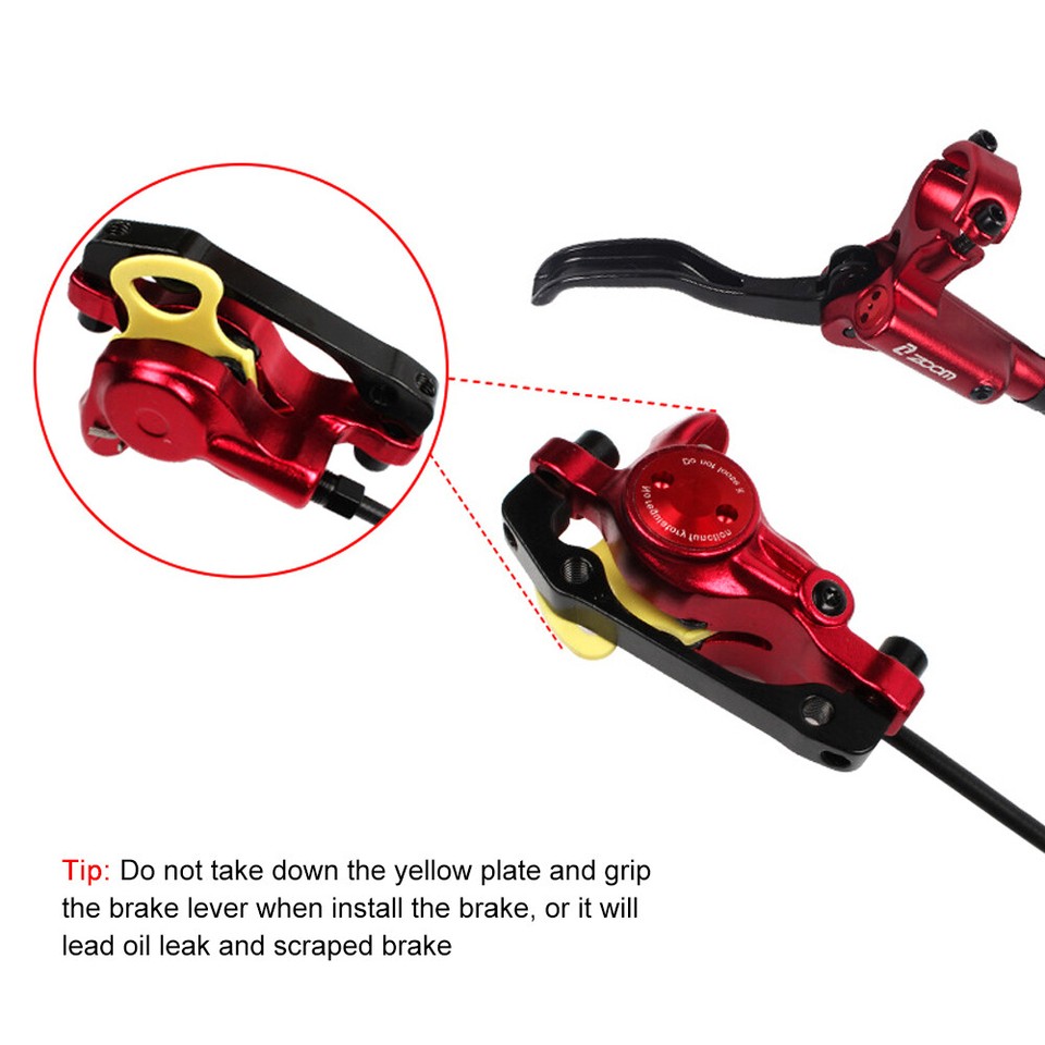 ZOOM Mountain Bike Hydraulic Disc Brakes Levers Front Rear Rotor Disc ...