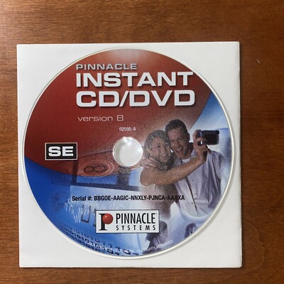 Pinnacle Instant CD/DVD 8 PC CD photo music video slideshows on disk ...