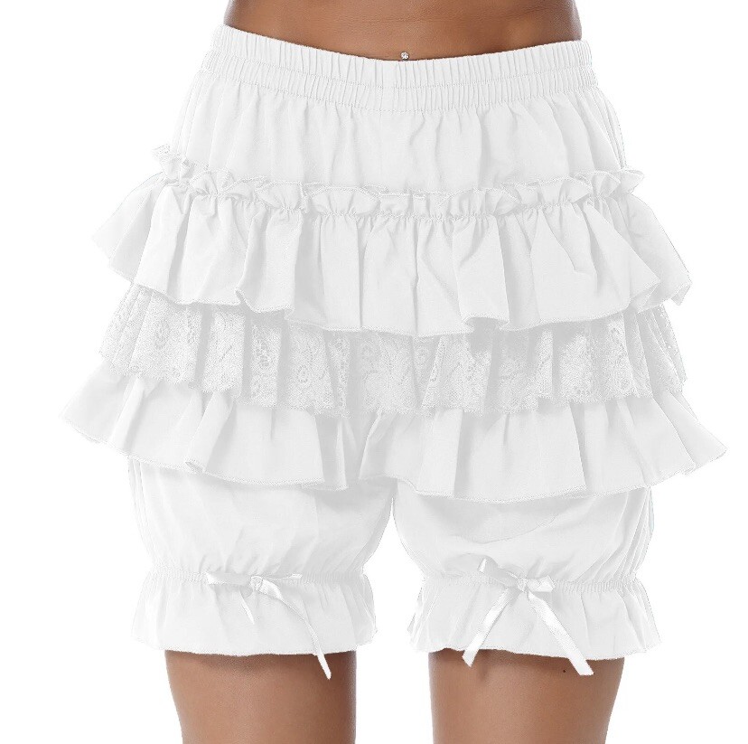 Pink Smocked keyhole tie bust top bloomers milkmaid costume M nwts ...