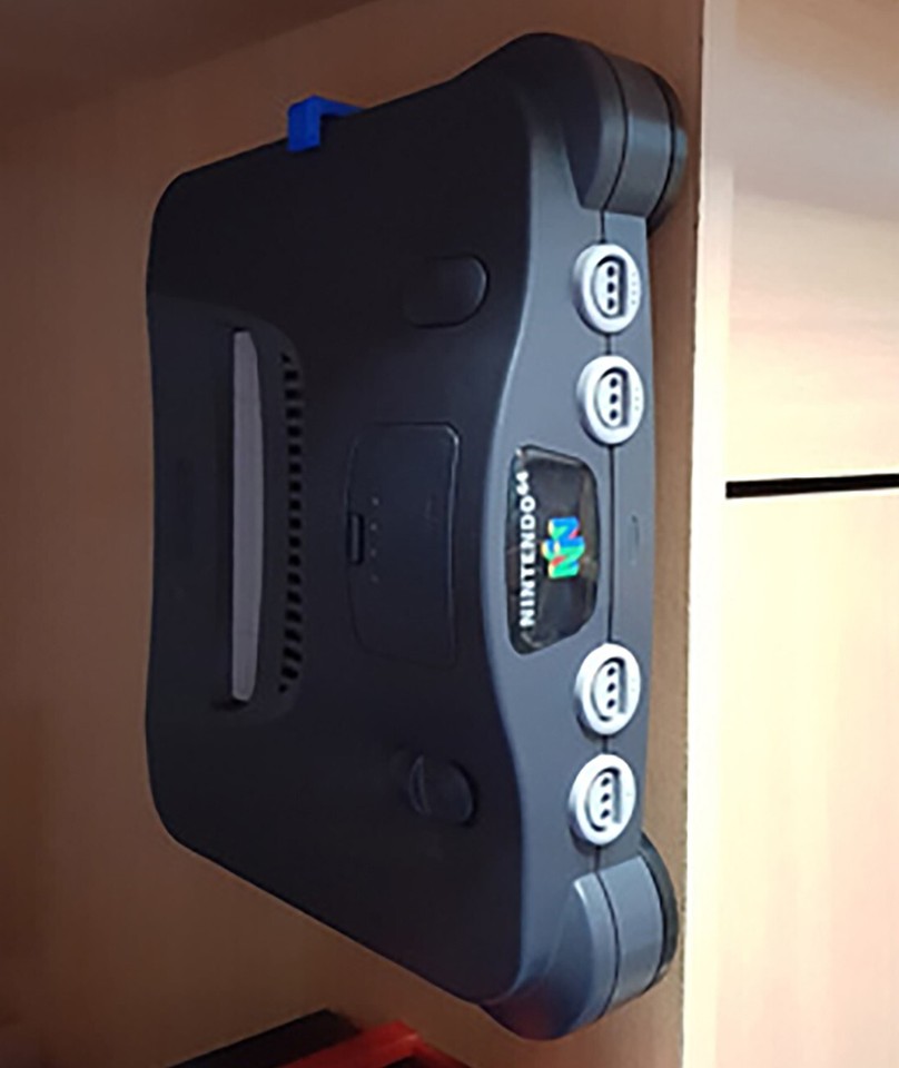 Nintendo 64 N64 Console Wall Mount Durable Bracket Rigid Hardware Case ...