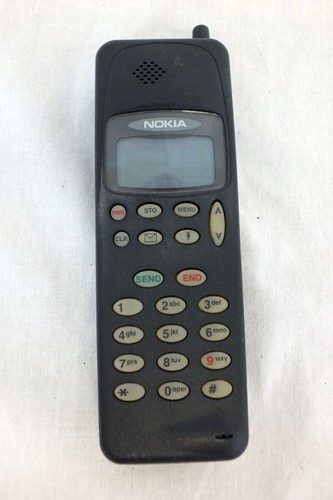 Vtg Nokia Brick Style Cell Phone 100AU Celluar Service Telephone ...