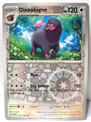 Oinkologne Reverse Holo Pokemon TCG Card 157/198 | eBay