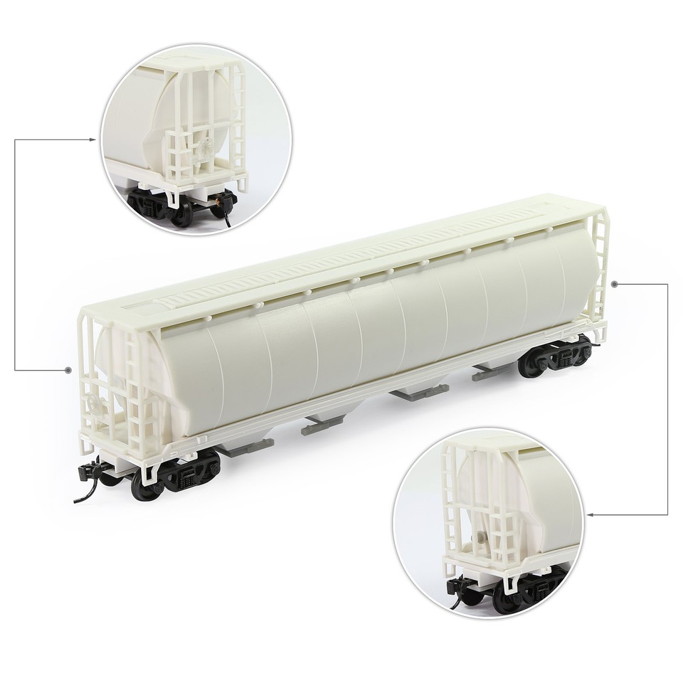 Evemodel HO Scale 1:87 Blank Unassembled Grain Hopper Model Railway ...