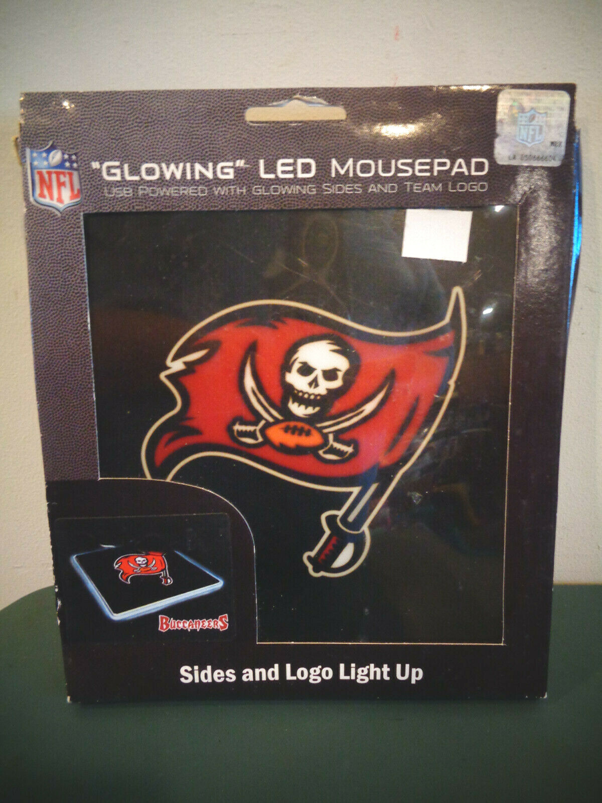 NFL TAMPA BAY BUCCANEERS GLOWING LED LIGHTED LIGHT UP MOUSE PAD ...