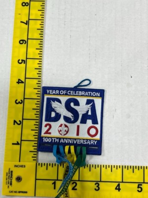 Year of Celebration BSA 2010 100th Anniversary Patch with 3 Flags | eBay
