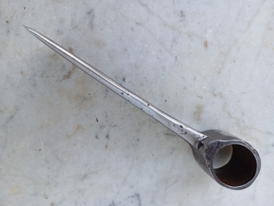 Antique Old Large Axe Wrought Carbon Steel Blacksmith Marks Signature ...