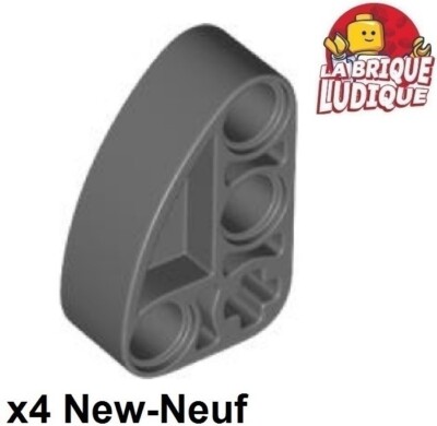 Lego Technic 4x Liftarm 2x3 Modified L Quarter Ellipse gris foncé 71708 ...