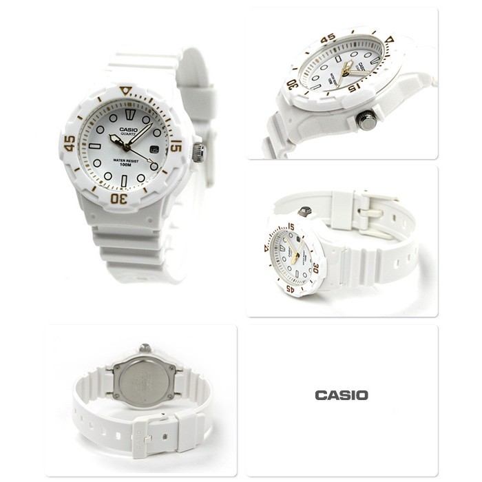 Casio Original New LRW-200H-7E2 White Analog Womens Watch 100m WR LRW ...