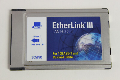 3COM 3C589C ETHERLINK III LAN PC CARD *NO DONGLE CABLE* | eBay