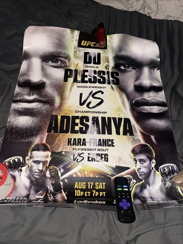 UFC 305 Promo Poster Adesanya | eBay
