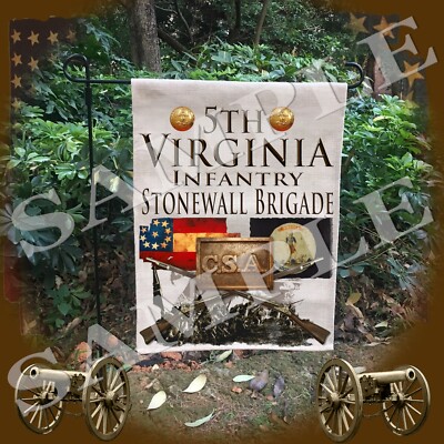 5th Virginia Infantry, Stonewall Brigade Civil War themed linen garden ...