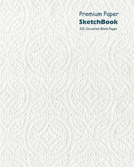 Premium Paper Sketchbook Large 8x10 Inch, 100 Sheets White Cover von ...