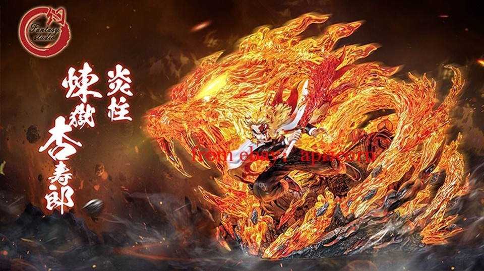 Fantasy Studio Demon Slayer Rengoku Kyoujurou Resin Statue Model ...