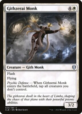 MTG Githzerai Monk (20/1080) Commander Legends Battle for Baldur's Gate ...