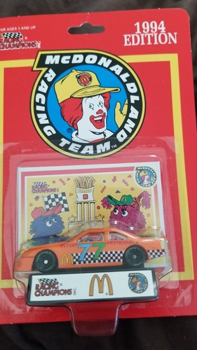 Unopened 1994 Edition McDonald Land Racing Team Ford Fryin Fry kids car ...