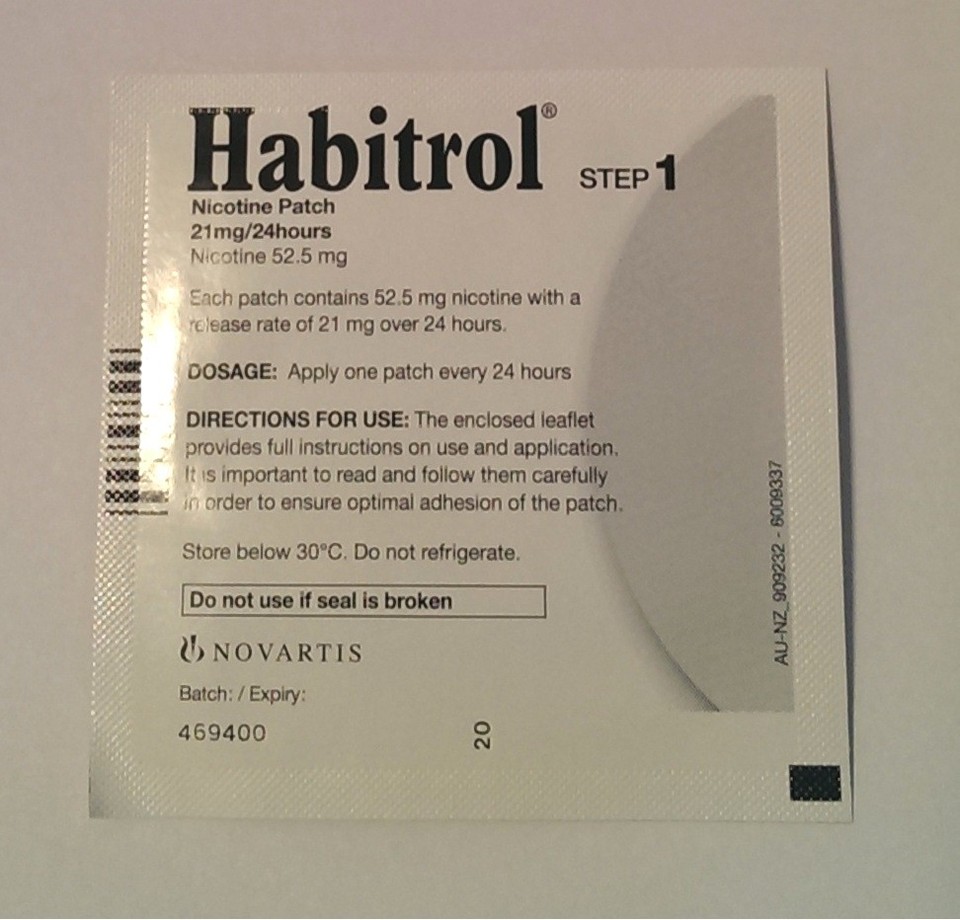 STEP 1 HABITROL TRANSDERMAL NICOTINE PATCH 21 mg (8 boxes 224 patches ...