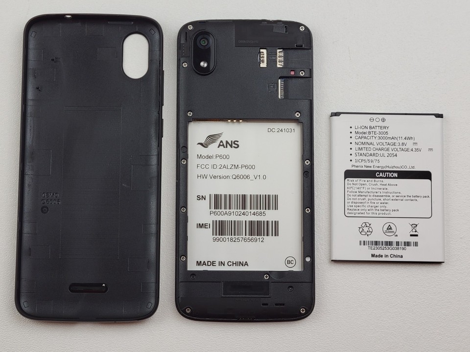 (USED) ANS Artia P600 - 32GB - Black (CARRIER UNKNOWN) Budget Android ...