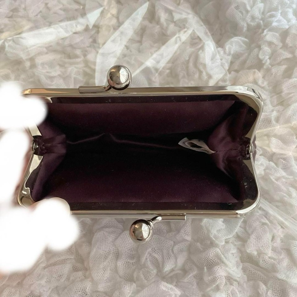 Rare Good Condition Coach Coin Case Coin Purse Clasp Ribbon Wine Red ...