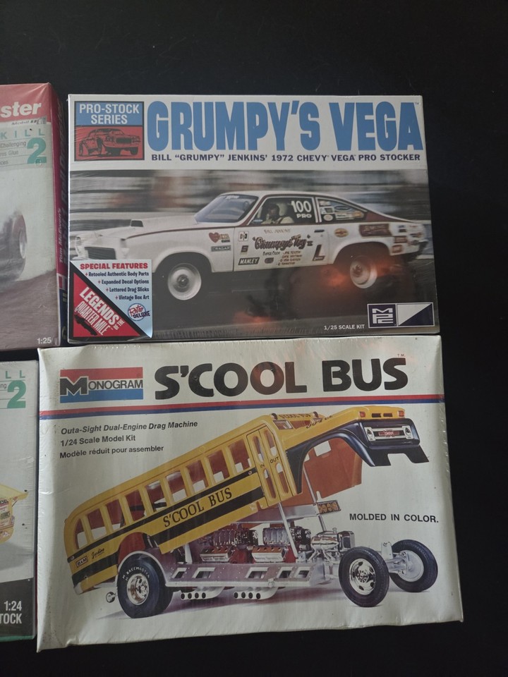 1:24 Scale Dragster Models Grumpy Vega , S'cool Bus And 2 More | eBay