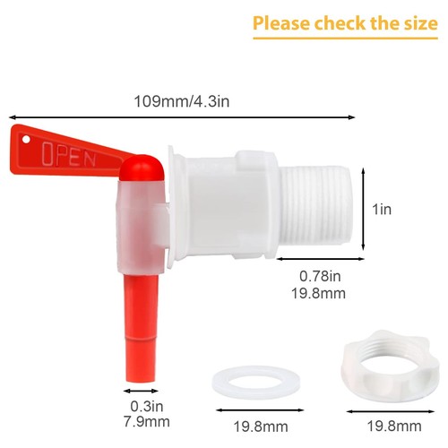 3 Pack Bucket Spigot 5 Gallon Bucket Spigot Plastic Bottling Bucket ...