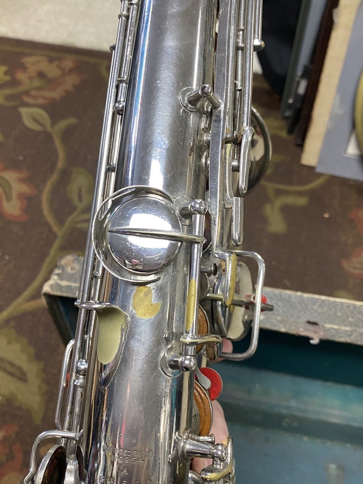 Antique CONN SILVER ALTO SAXOPHONE NEW WONDER SERIES 1 1919 Pre-Chu ...