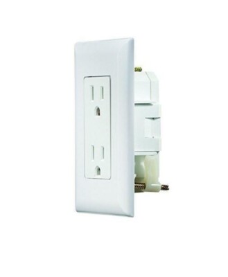 Mobile Home/RV White Self-Contained Receptacle with Snap On Plate | eBay