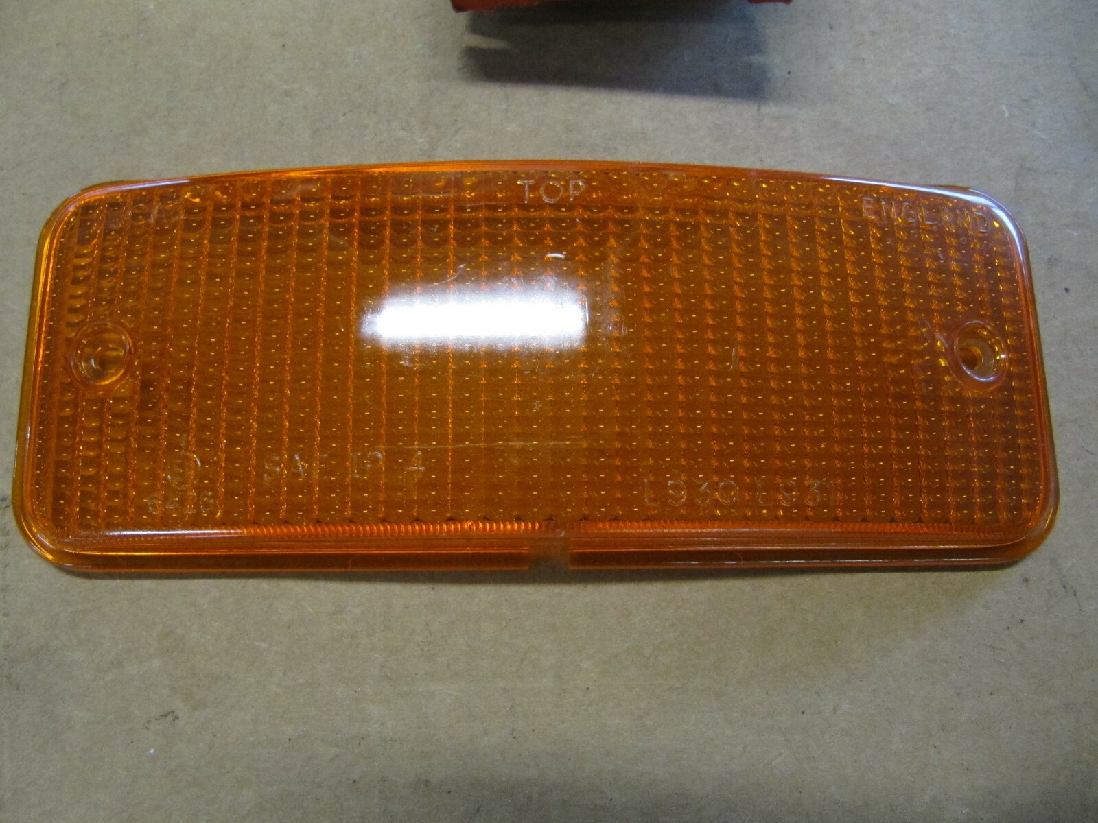 MGB NOS GENUINE LUCAS TURN SIGNAL LAMP LENS, PART # 54586350 1974-1980 ...